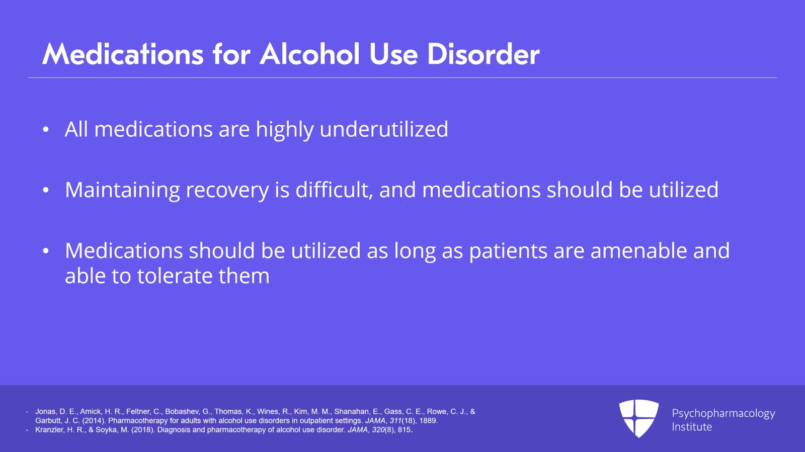 Clinical Principles on Managing Alcohol Use Disorder ...
